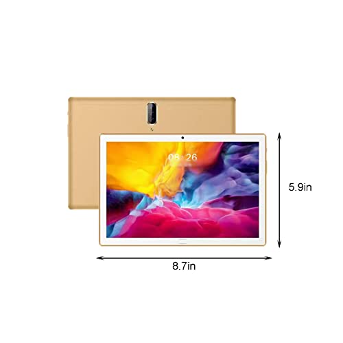 10.1 Inch HD Android Tablet, 8-core IPS Game Tablet PC 5.1 Operating System With WiFi/BT/FM/GPS, 16GB ROM 256GB Expand, Support SIM Communication& Android Voice Call, Dual Cameras