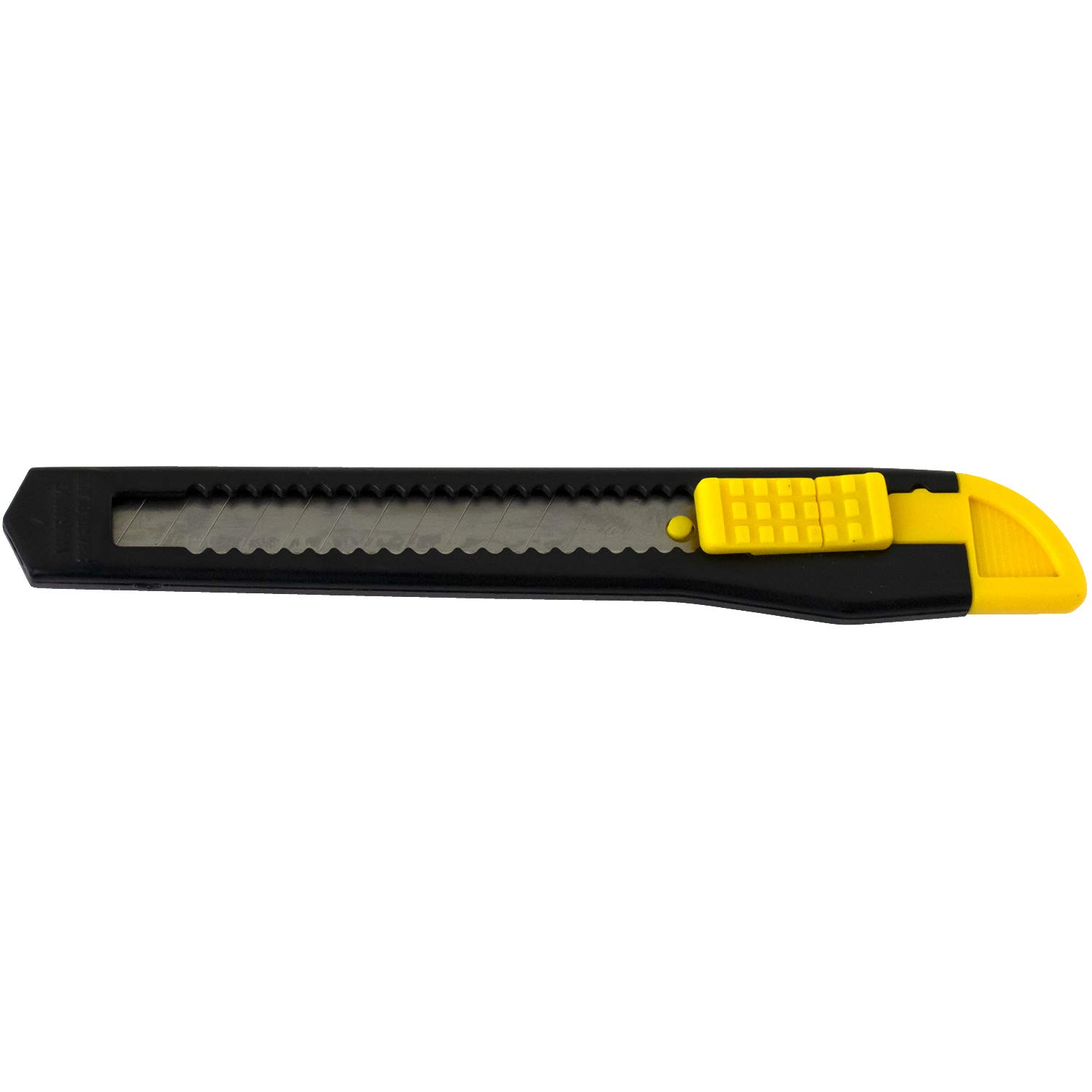 100 Bulk Small Safety Box Cutter Utility Knife Retractable Snap off Blade BLACK