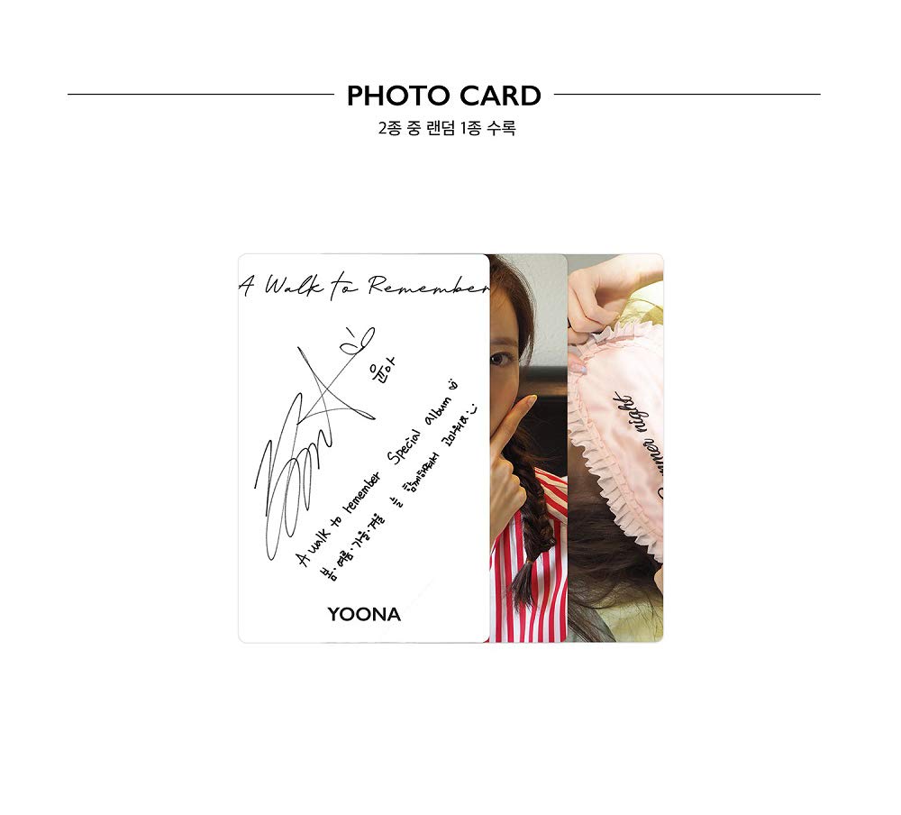 YOONA SNSD Girl's Generation - A Walk to Remember (Special Album) Album+Extra Photocards Set