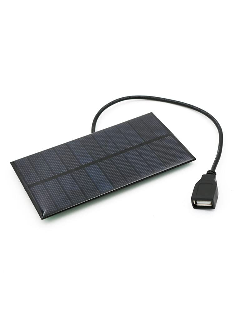 1.65W Solar Charger, 5.5V 300mA USB Portable Solar Panel, Waterproof Solar Phone Charger for Outdoor Survival Camping, Solar Bank for Smart Phone, 1pcs/3pcs