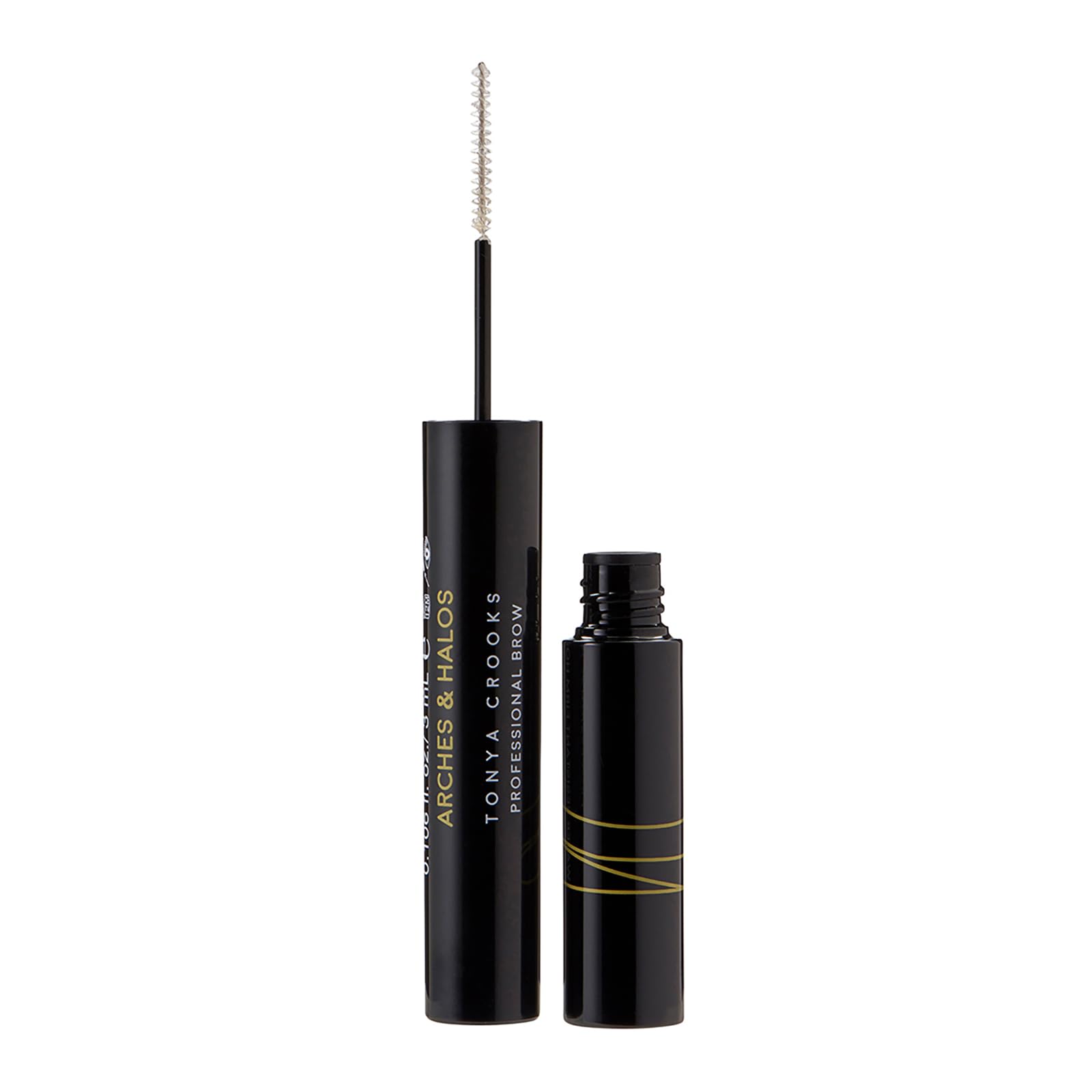 Arches & Halos Natural Hold Brow Gel - Clear - Light, Natural Hold Eyebrow Gel for Shaping and Styling - Formula Infused with Brow Hydrating Conditioner - Soft, Smooth, Non-Sticky Finish - 0.106 oz