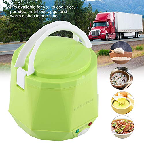1.6L 24V Small Portable Multifunctional Electric Rice Cooker Food Steamer for Truck Car Outdoor(1#)