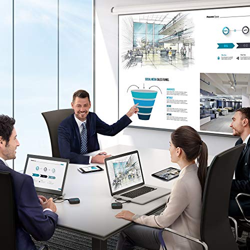 BenQ InstaShow S Wireless Screen Mirroring System,WDC20, 4-way Split-Screen, IFP Touch Back, 128-bit Encryption, includes 2 HDMI Transmitters & Holder, No App Needed, Supports Miracast and Airplay