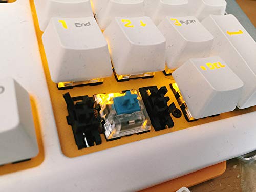 Kailh Switch of Mechanical Gaming Keyboard, 3-pin Key Switch-Gauteron and Cherry MX Equivalent Mechanical Gaming Keyboard DIY (Blue, 65 pcs)