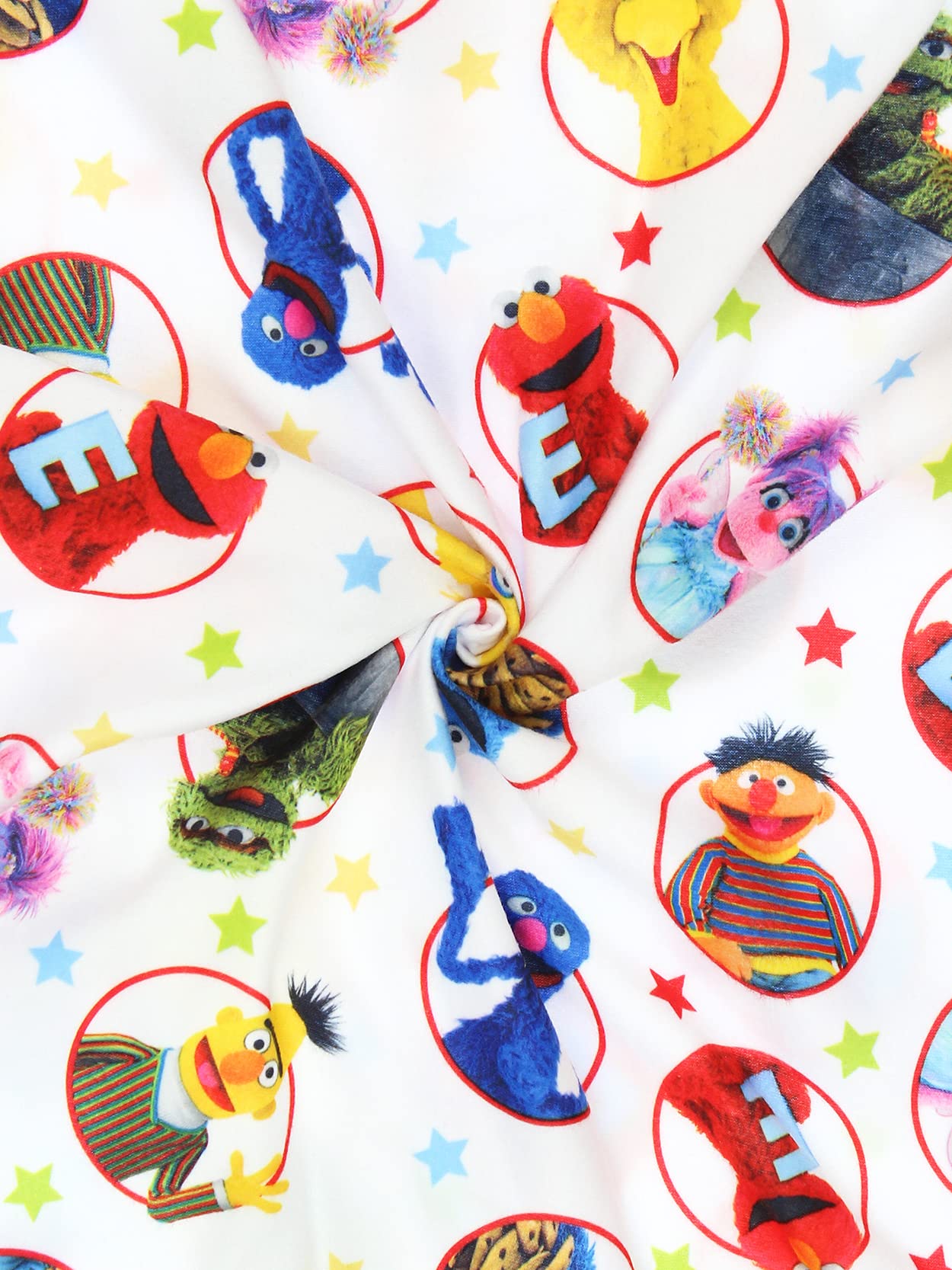 Sesame Street Elmo Toddler Coat Style Pajamas Set (2T, White)