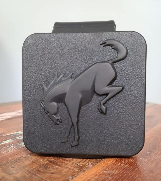 21 Thru 22 Ford Bronco and Bronco Sport OEM Genuine 2" Tow Hitch Rubber Plug Cover with Bucking Bronco