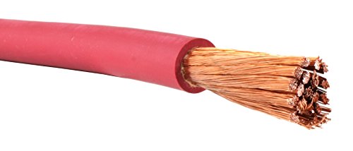 1/0 Gauge AWG - Flex-A-PreneĀ® - Welding/Battery Cable - Red - 600 V - Made in USA (100 FEET)