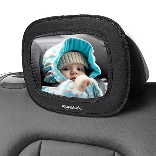 Amazon Basics Baby & Toddler Car Back Seat Safety Jumbo Mirror