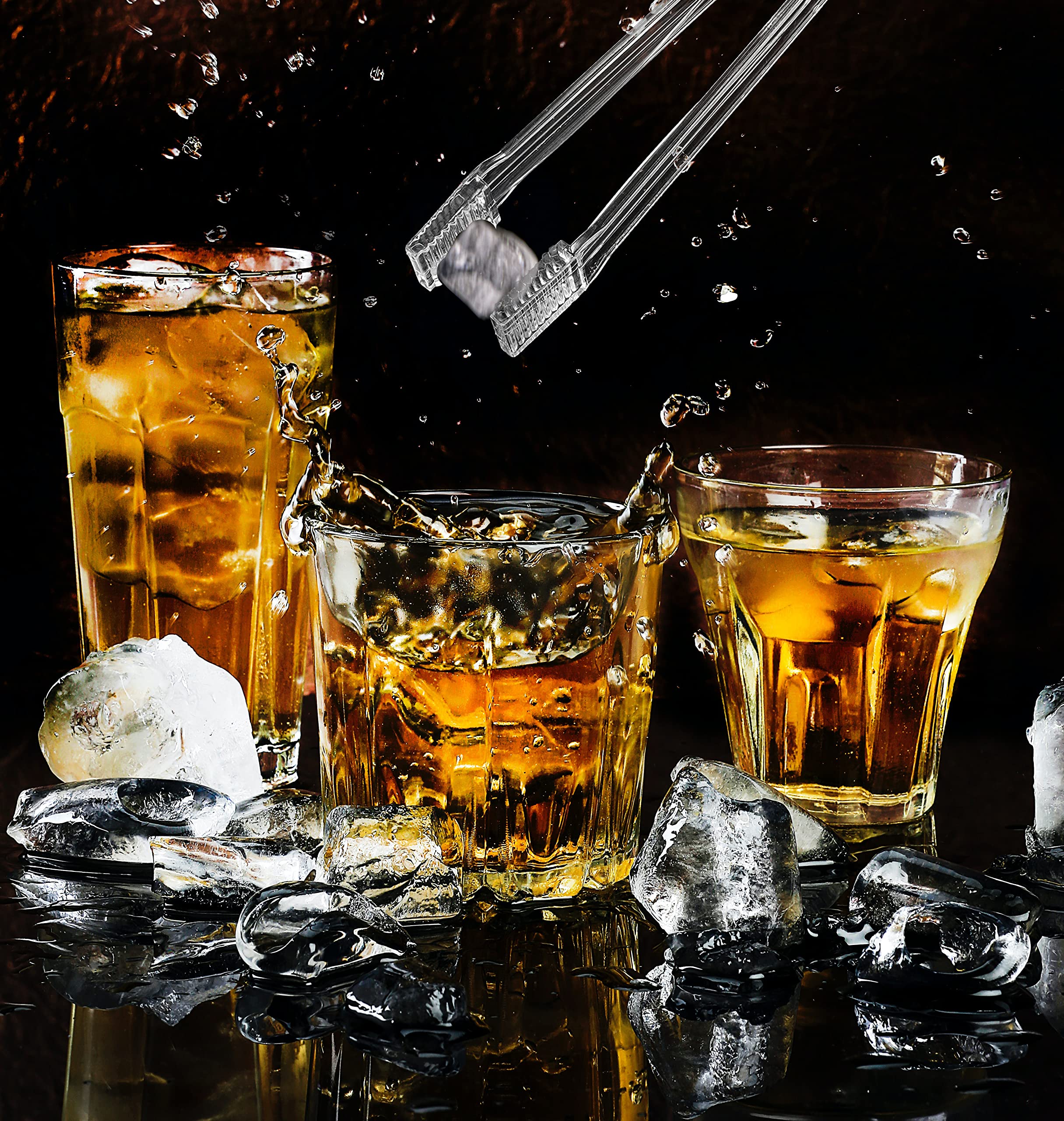 10 Pcs Plastic Serving Tongs, 6.3 Inch Mini Clear Plastic Tongs for Appetizers, Serving Food, Ice Cube, Tea, BBQ, Candy