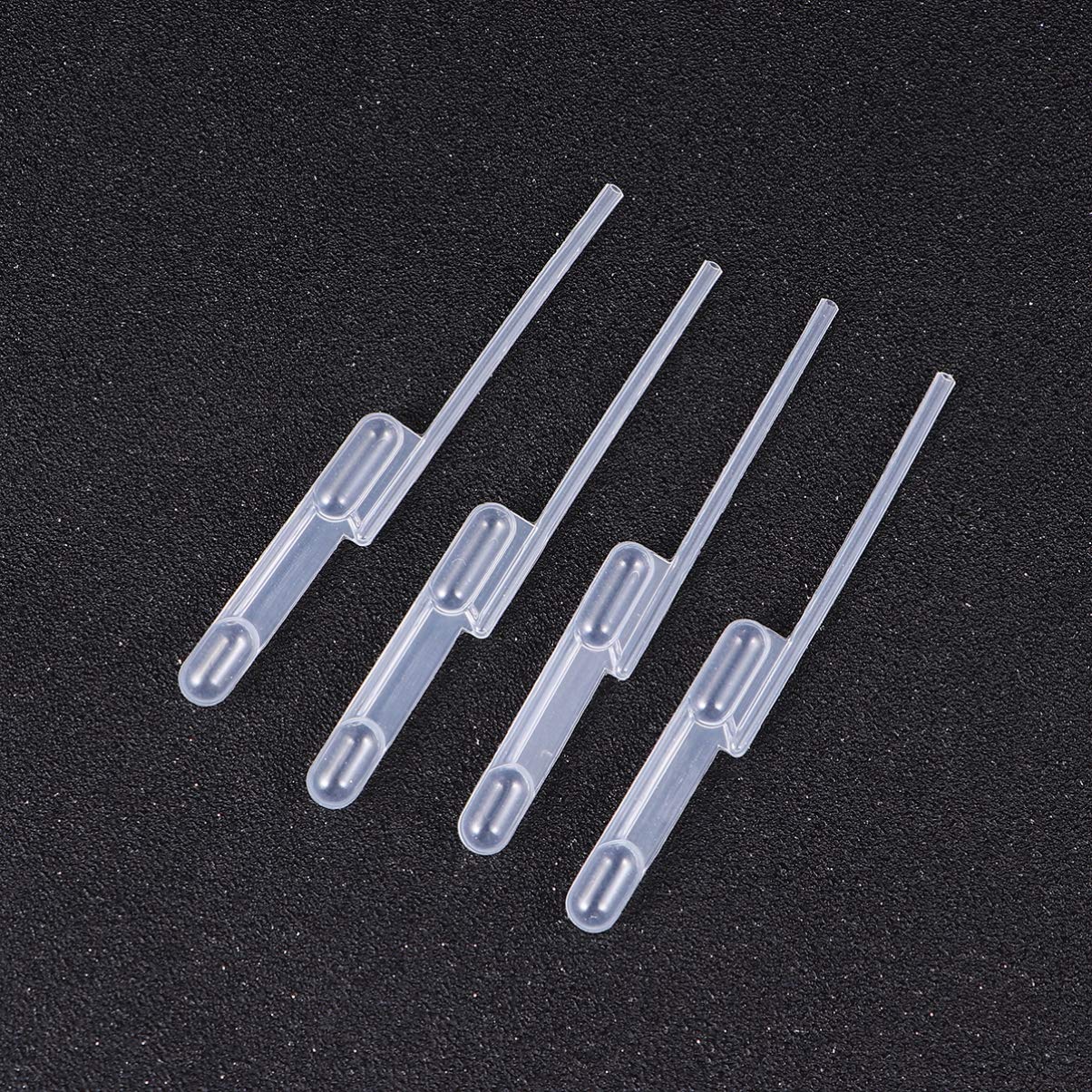 Balacoo 50 Packs Plastic Transfer Pipettes - 0.1 ML Pipettes Disposable Dropper, Plastic Eye Dropper Set for Essential Oils, Liquid, Makeup Tool (White)