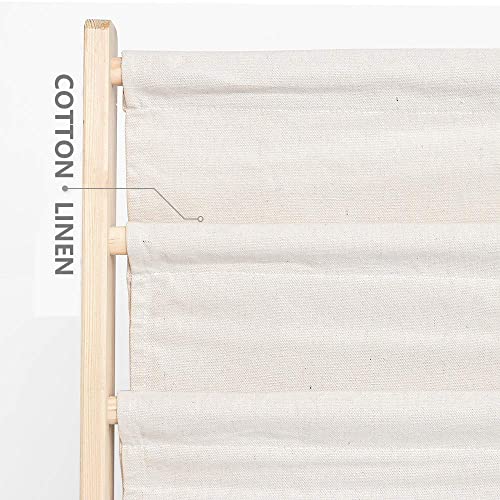 Morimoe Sling Bookshelf Kids Book Rack Storage, Natural Beige (Beige, W:75cm)