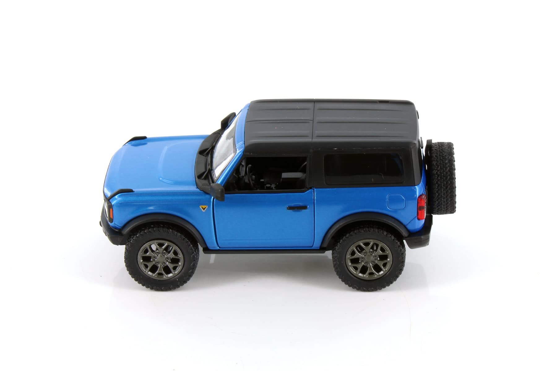 2022 Ford Bronco Closed Top, Blue - Kinsmart 5438DA/B - 1/34 Scale Diecast Model Car