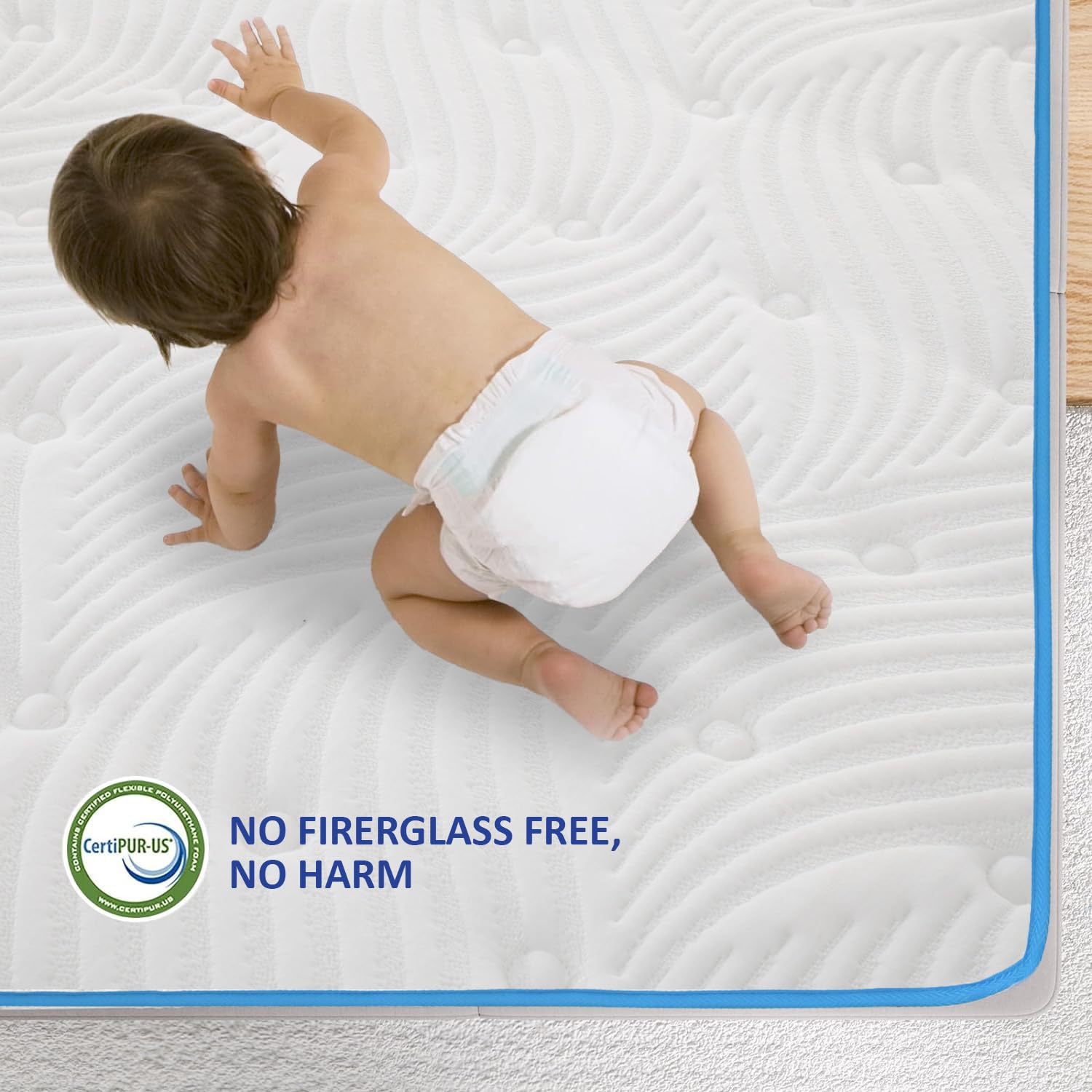 10 Inch Queen Mattress Memory Foam Mattress Queen in a Box, Individually Inner Spring Hybrid Mattresses, Medium Firm, CertiPUR-US