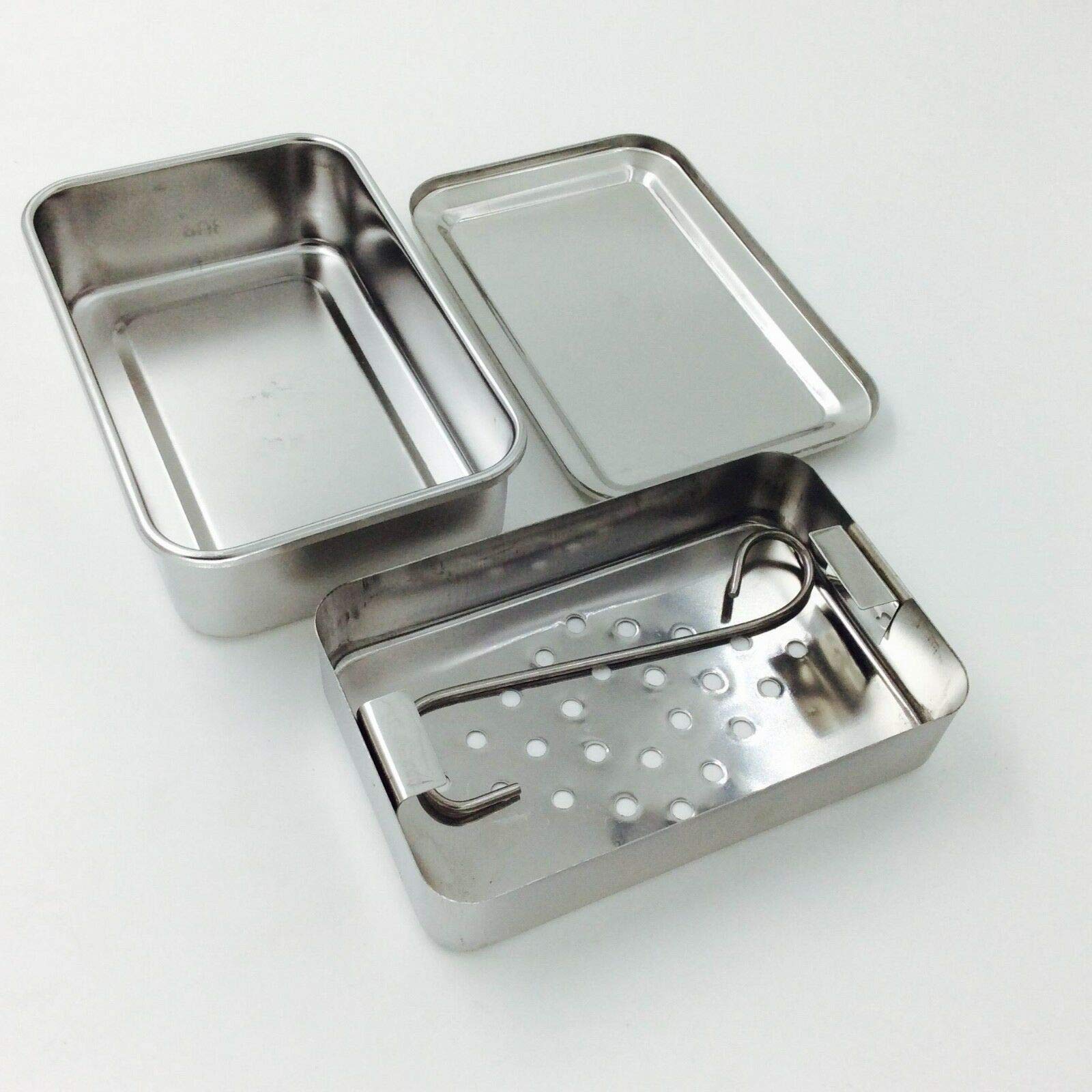 15cm Stainless Steel Instruments Tray case Immersion Disinfection Tray