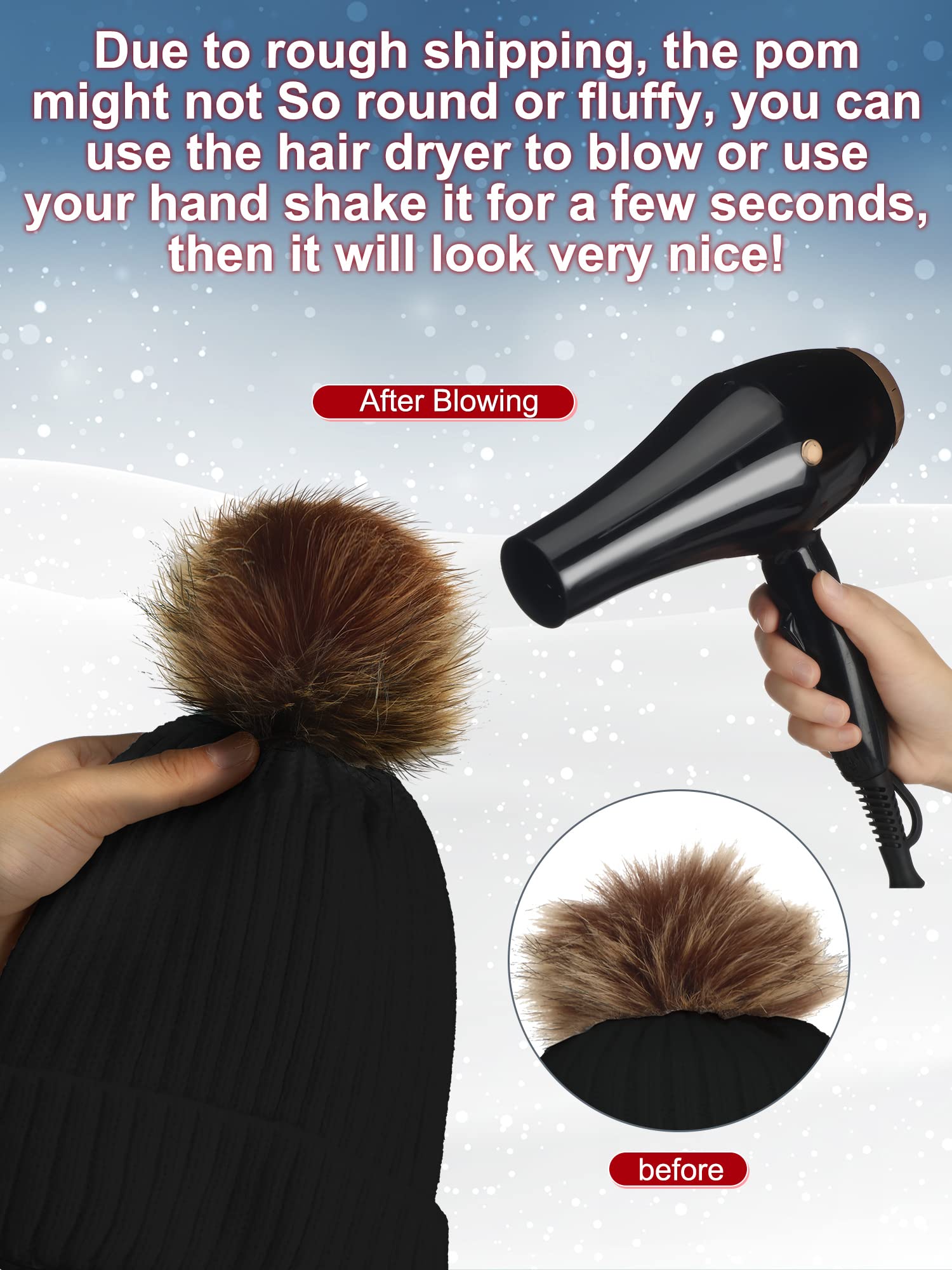10 Pcs Winter Hat Scarf Gloves Warm Knitted Hat Scarf Touchscreen Gloves Earmuffs Socks Satin Inner Lining Knit Hat for Women and Men (Black, Wine Red)