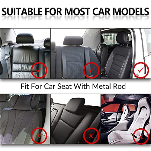 CANSTAR Car Headrest Pillow for Kids Adjustable Car Seat Neck Support for Travel Car Sleeping Pillow for Kids and Adult(Black)
