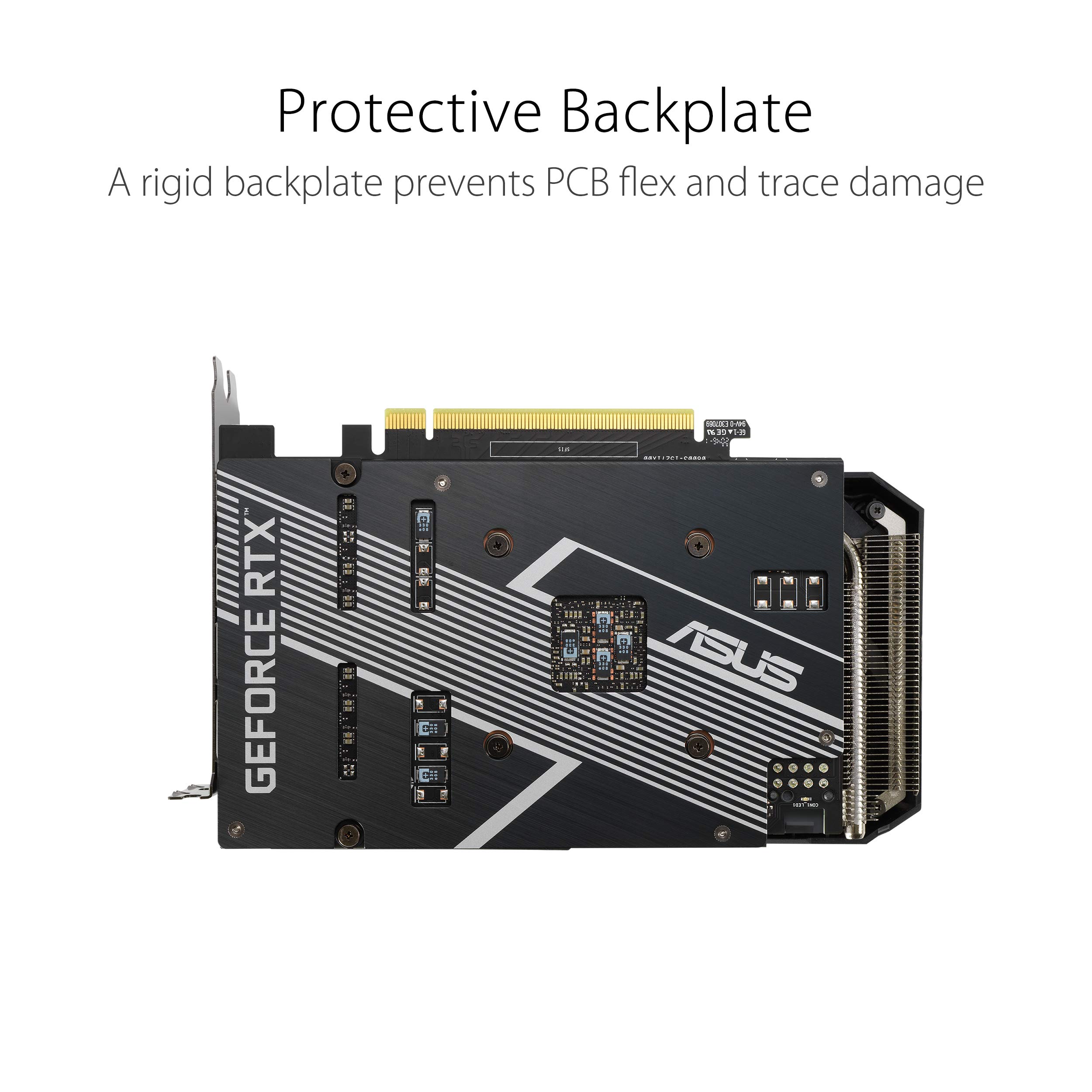 ASUS Dual NVIDIA GeForce RTX 3060 OC Edition Gaming Graphics Card (PCIe 4.0, 12GB GDDR6 Memory, HDMI 2.1, DisplayPort 1.4a, 2-Slot Design, Axial-tech Fan Design, 0dB Technology, and More