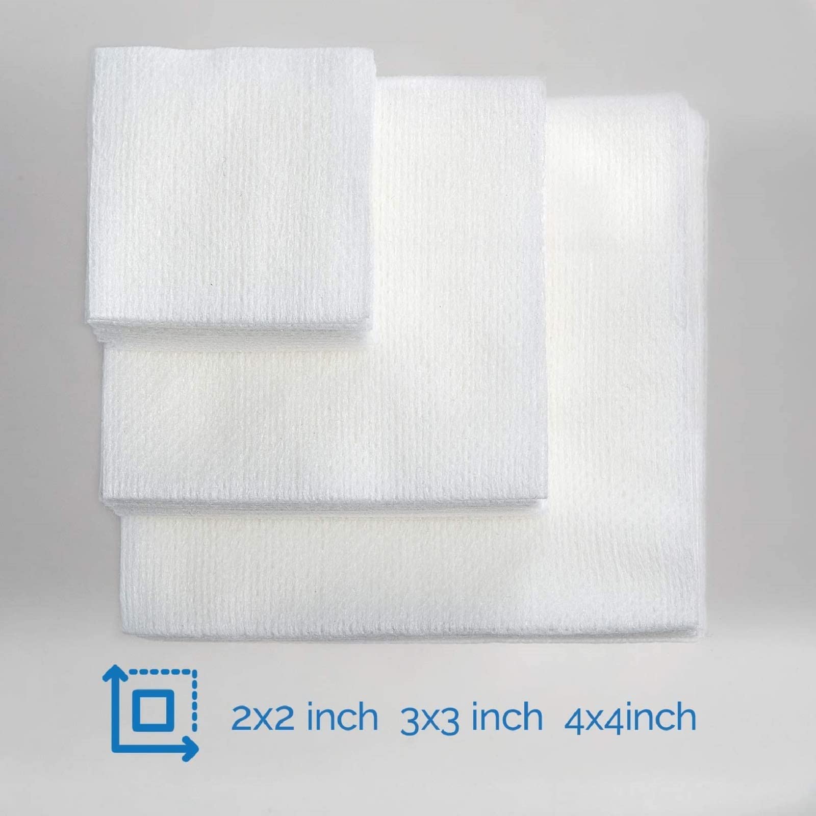 1000 Gauze Pads 2x2,JMU Sponge Non Woven 4-Ply Non-Sterile Dental Pads All Purpose Gauze