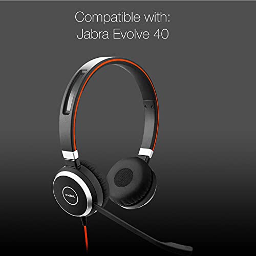 Global Teck Cushions Jabra Evolve 20, 30, 40, 65 Headsets, Leather Cushion Replacement Kit #GTW 6600-02
