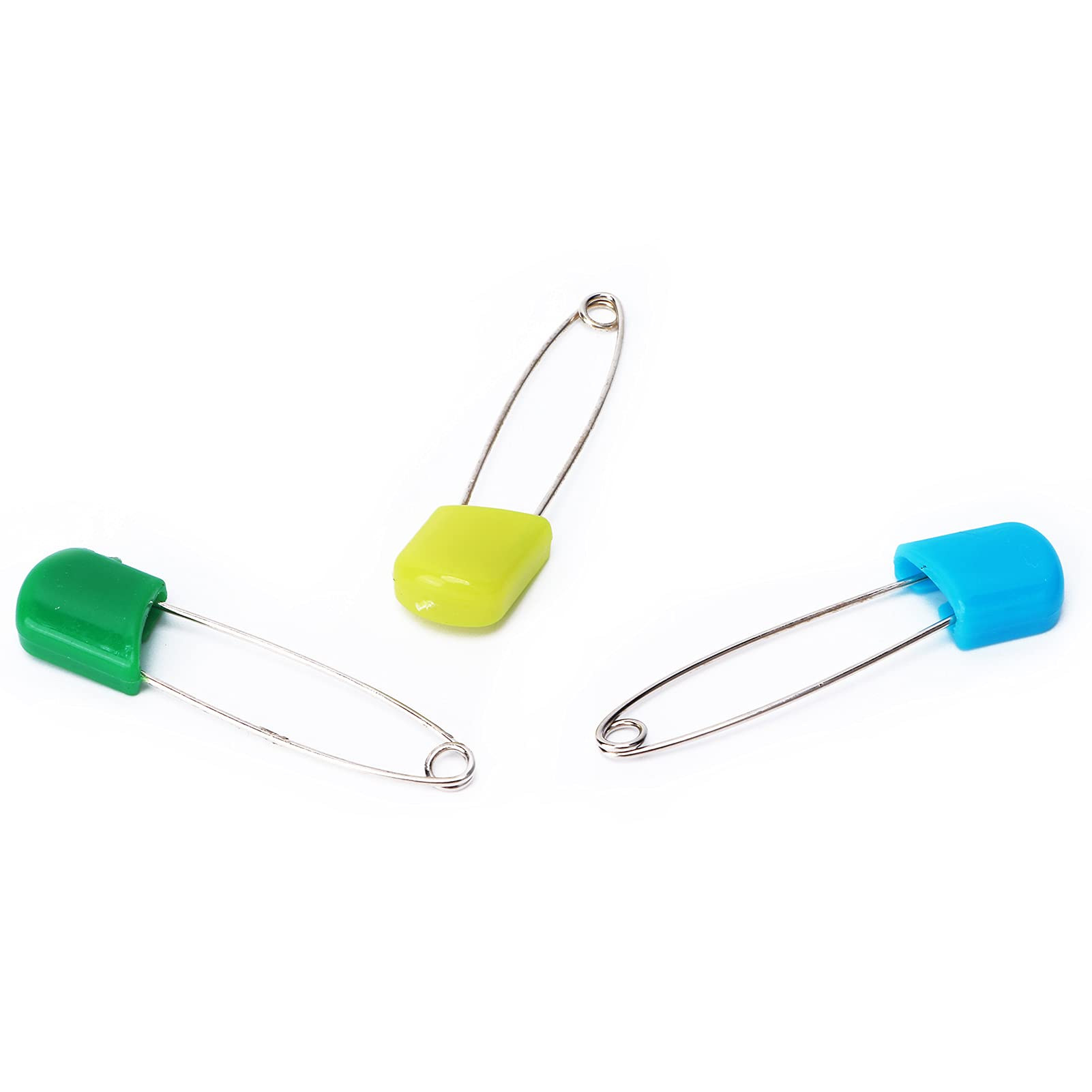 Diaper Pins Baby Safety Pins, Large Colored Safety Pins, Stainless Steel Safety Locking Baby Cloth Diaper Nappy Pins (#3)