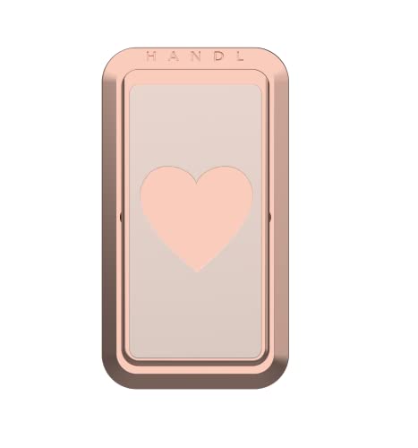 HANDL New York HANDLstick Rose Gold Heart Grip and Stand for Smartphone