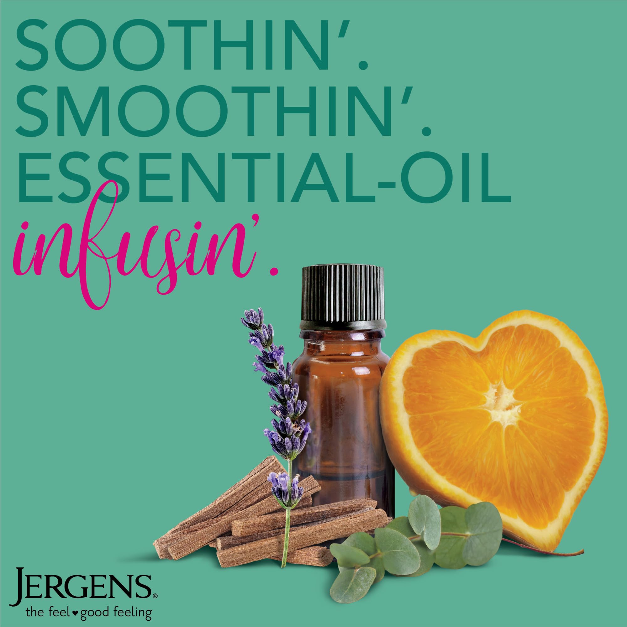 Jergens Sandalwood Body Butter Lotion, Moisturizer Infused with Sandalwood Essential Oil, For All Skin Types, 7 Oz