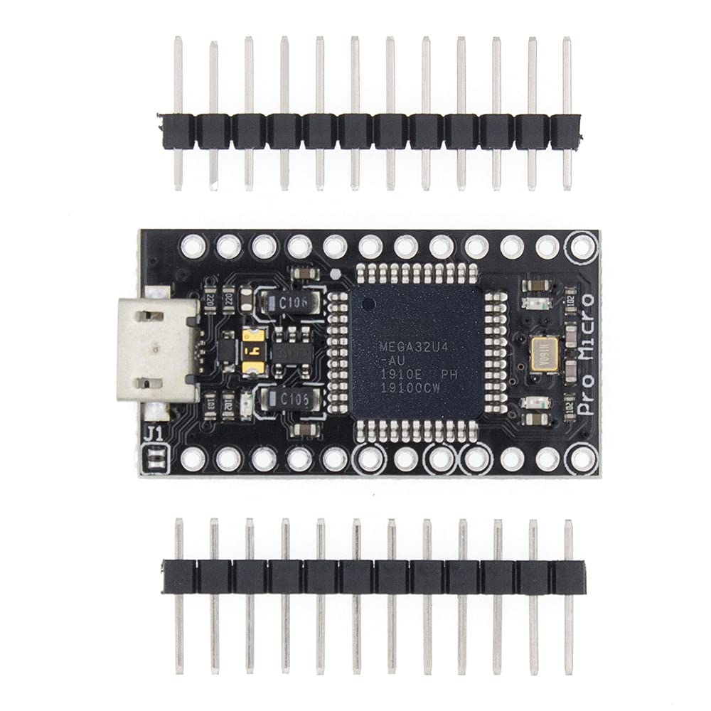 Pro Micro with The bootloader Black/Blue ATmega32U4 5V/16MHz Module Controller Mega32U4 Leonardo Suitable arduino-Micro USB 3-18V