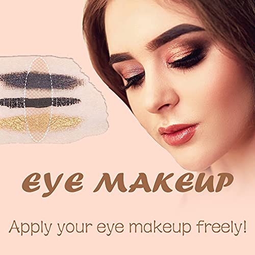 Waterproof Invisible Double Eyelid Tape - 120 Pieces Natural Fiber Eyelid Lifter Strips, Eye Lift Tape for Droopy Lids, Hooded Eyes