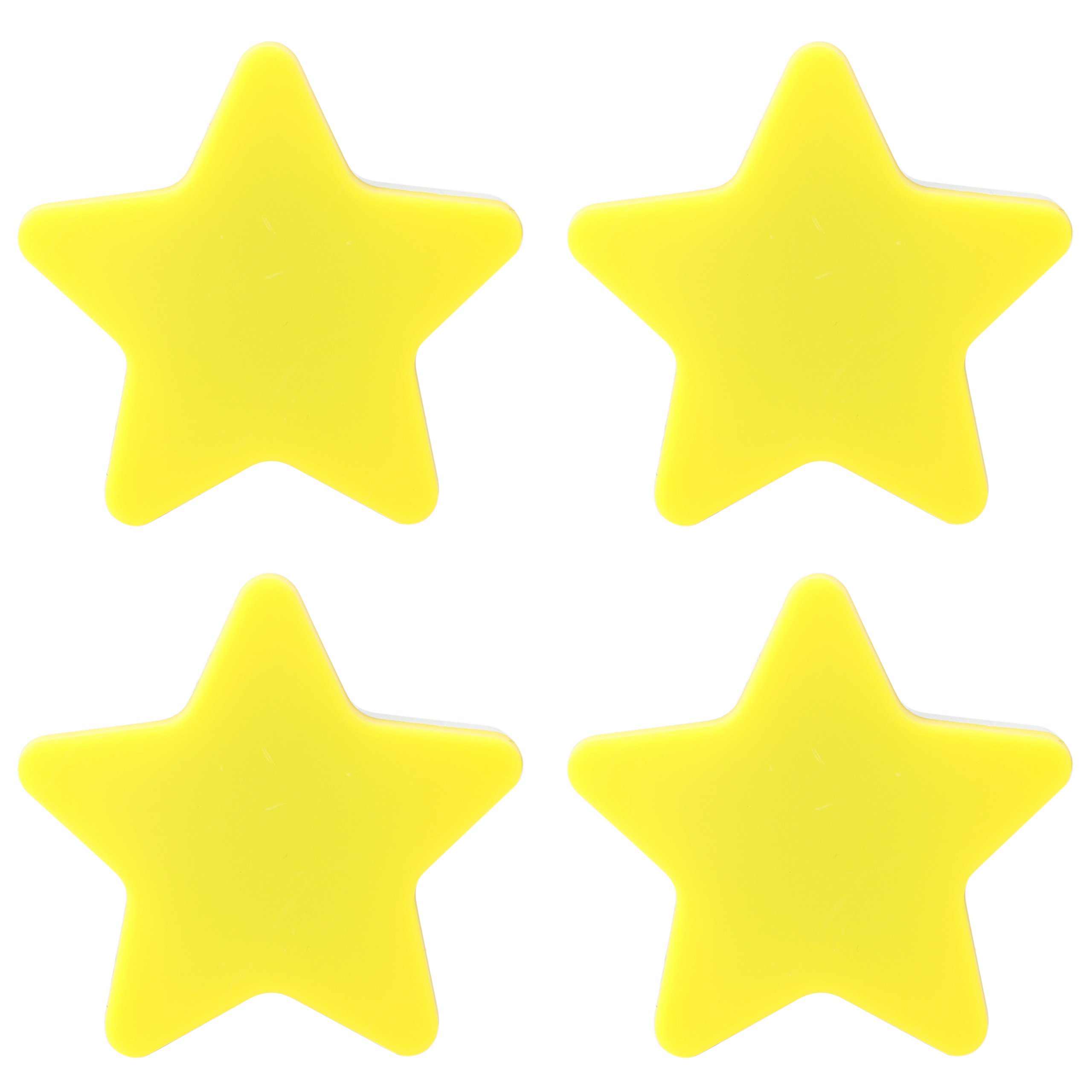 4 Pack WarmWhite-LED Plug-in Night Light for Kids - Light Sensor Controlled Dusk to Dawn Plug-in LED Night Lights - Pentagram Shaped Lamp Take Good Care Children Sleep