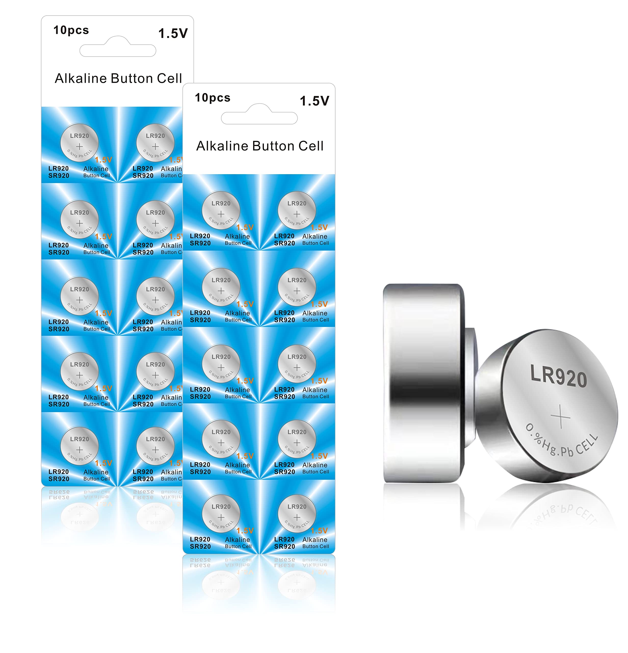 EUKEPUI SR920SW 370 371 LR920 1.5V Watch Battery-20 Count