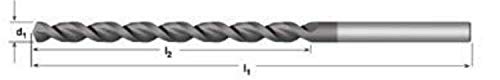 Precision Dormer 4.00 mm Taper Length Cobalt Drill, TiAlN Coating, 78 mm Flute Length, 130 Degree, 119mm Overall Length, 4 mm Shank Dia., Series A578