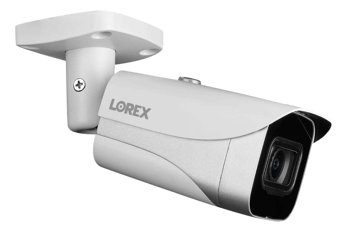 Lorex Indoor/Outdoor 4K Ultra HD Smart IP Security Add-On Metal Bullet Camera, 2.8mm, 130ft IR Night Vision, Color Night Vision