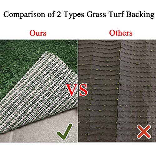 Artificial Dog Grass Pee Pad 20βx 25β 2Pack, Washable Indoor Potty Training Replacement Turf for Puppy, Reusable Realistic Grass for Dogs