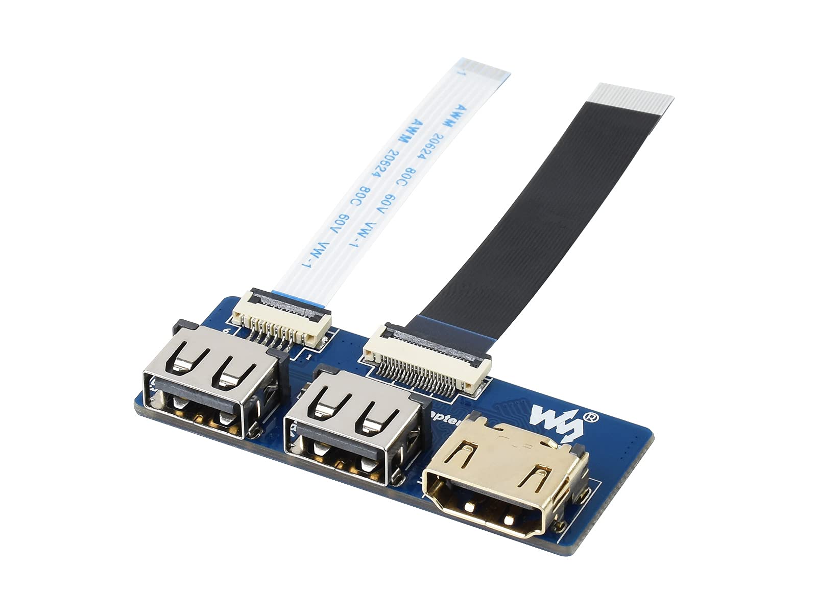 BFab for All Version Raspberry Pi Compute Module 4,CM4-IO-BASE-Acce B with CM4-IO-BASE-B Board and USB HDMI Adapter, Mini Base Board (B) with Raspberry Pi 40PIN GPIO Header Onboard Multiple Connector