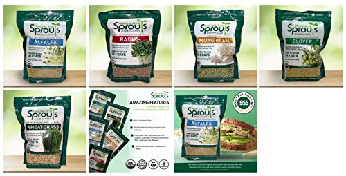 Nature Jims Radish Sprout Seeds β 16 Ounce Organic Sprouting Seeds β Non-GMO Premium Radish Seeds β Resealable Bag for Longer Freshness β Rich in Vitamins, Minerals, Fiber