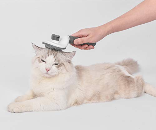 Cat Brush, ELS PET Self Cleaning Dog Brush for Shedding, Dog Grooming Brush Removes Loose Undercoat, Dog Comb with Massage Particles, Cat Dog Hair Brush for Long Haired & Short Haired Dogs, Cats