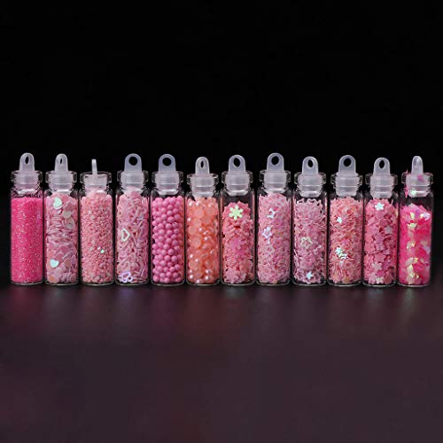 12 Bottle/Set Manicure Sequins Nail Art Glitter Sequins DIY Nail Beauty Filling Tools Nail Art Supplies for Eyes Makeup-603