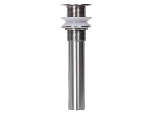 1.5 inch Grid Drain with No Overflow, Brushed Nickel Finish