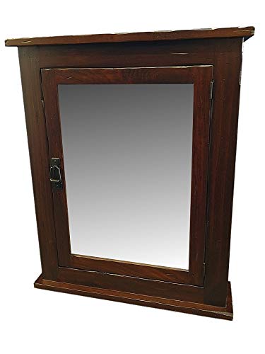 24" W x 30" H Rustic Mission Medicine Cabinet/Surface Mount/Dark Finish/Handmade
