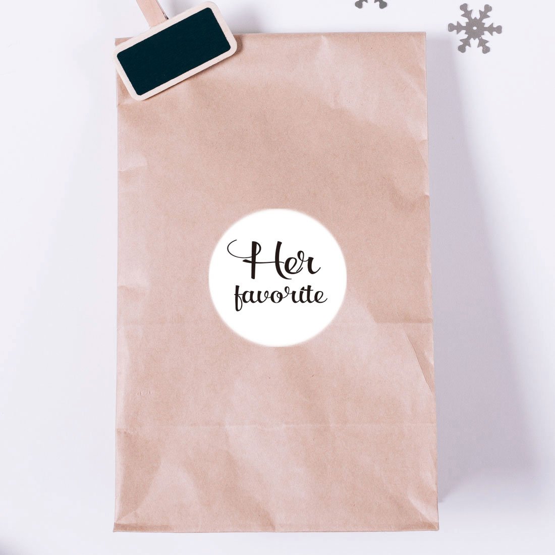 80-Pack- 2” White his Favorite & her Favorite Wedding Stickers, Wedding Favor Stickers Labels