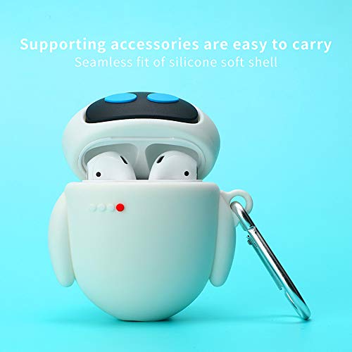 hnspice Case for AirPod 2/1, 3D Cute Cartoons Wall·E Skin Design, for Girls Kids Teens AirPod (EAE)