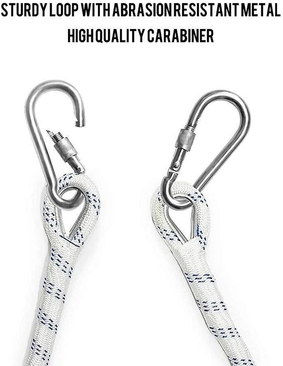 Escape Ladder for Apartment, Soft Fire Ladder Fire Escape Ladder Escape Rope Ladder 2 Story Emergency Safety Rope Ladders with Hooks Flame Ladder for Home Climbing Fire Escape (Size : 8m/26ft)