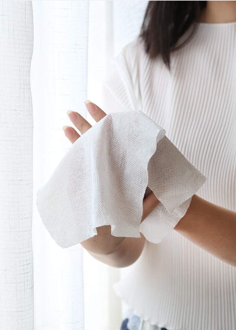 50 Pcs Compressed Towel Tablets Portable Disposable Coin Tissues, Soft Compressed Wash Wipe, Face Care Cloth, Perfect for Traveling Camping Cosmetic Use