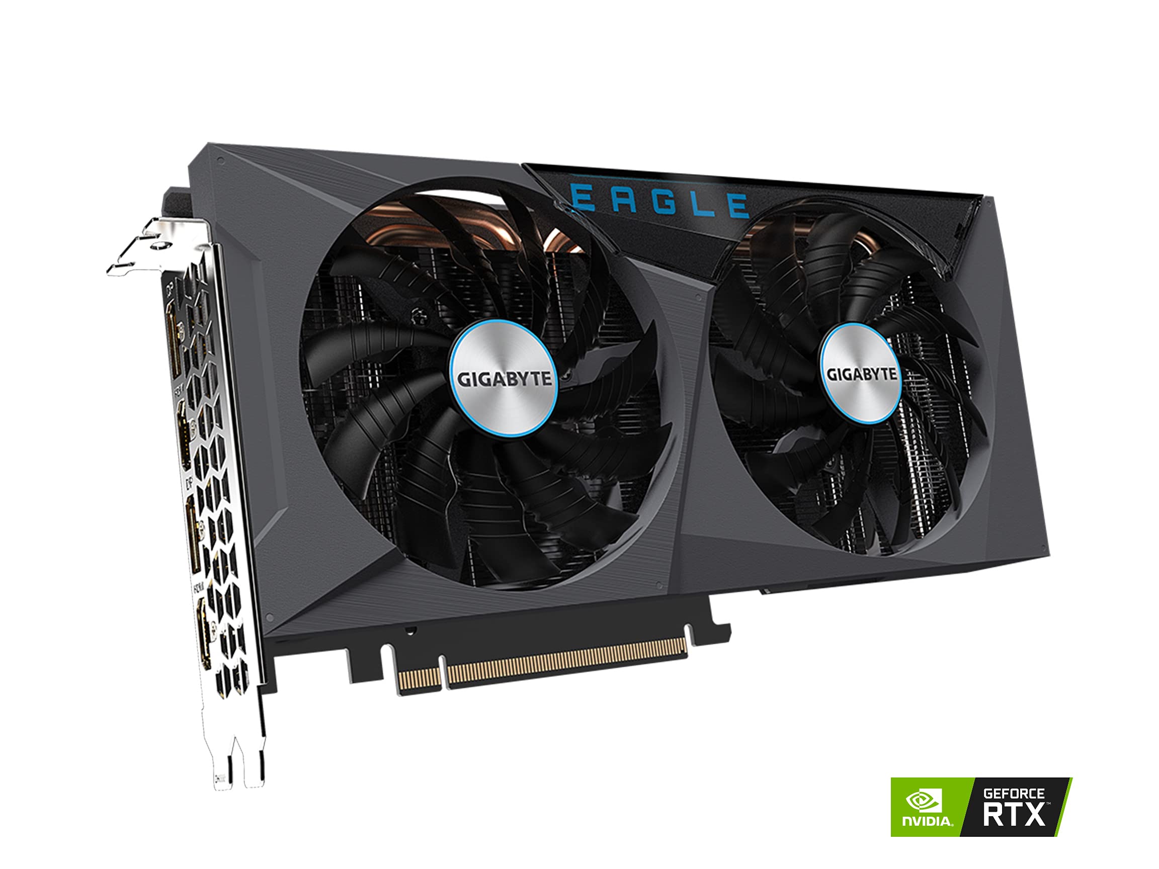 GIGABYTE GeForce RTX 3060 Eagle OC 12G (REV2.0) Graphics Card, 2X WINDFORCE Fans, 12GB 192-bit GDDR6, GV-N3060EAGLE OC-12GD Video Card