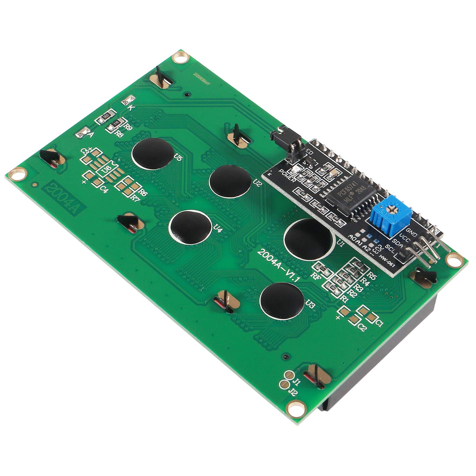 ACEIRMC 3pcs IIC I2C TWI Serial LCD 2004 20x4 Display Screen Blue + IIC I2C Module Interface Adapter for Raspberry Pi Arduino (Blue)