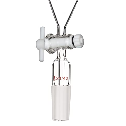 stonylab Separatory Funnel with PTFE Stopcock, 1000 ml Conical Pear-Shaped Heavy Wall Borosilicate Glass Separating Funnel with 24/40 Joints