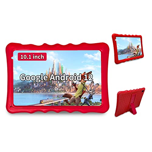 10 inch Kids Tablet, Android 12 Tablet for Kids,Google Tablet with 2GB RAM &32GB ROM,1280 * 800 IPS,2MP Front 5 MP Rear Camera,Kids Tablet with Colorful Kid-Proof Case,Ideal Kids Gift