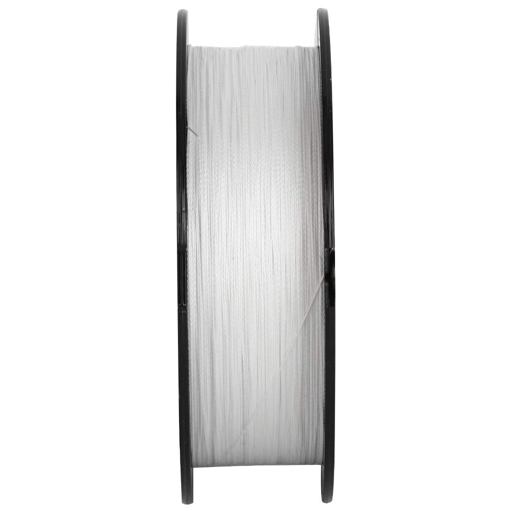 100M Fishing Line,Durable Pe Fish Line,Not Easy to Roll 4 Weave Anti Bite Strong Tension Tackle Accessory(3.5in-White 1.0)