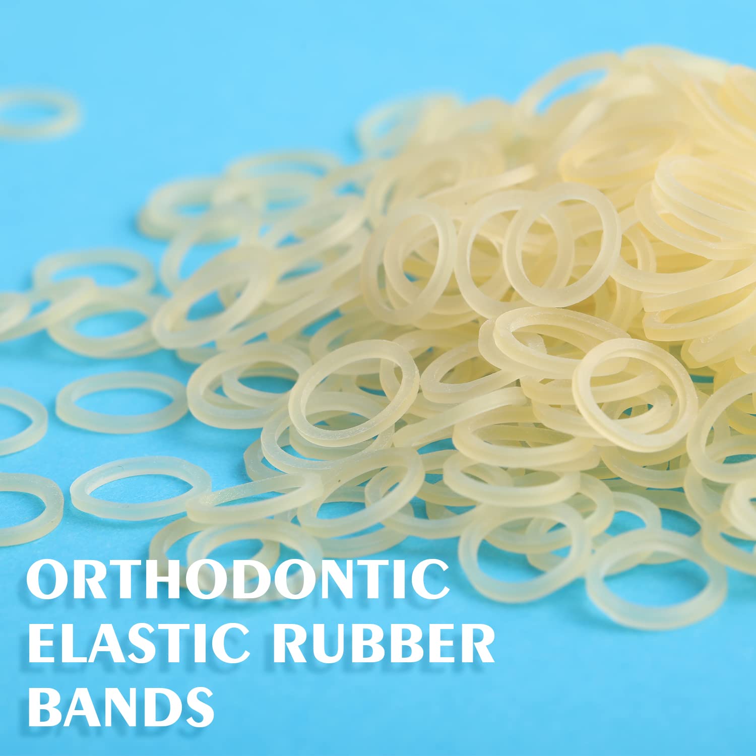 ANNWAH 500 pcs Rubber Bands for Braces,elastics for braces Fox 4.5 Ounces,Heavy Rubber Traction Bands 1/4" (100 Pieces/Pack)