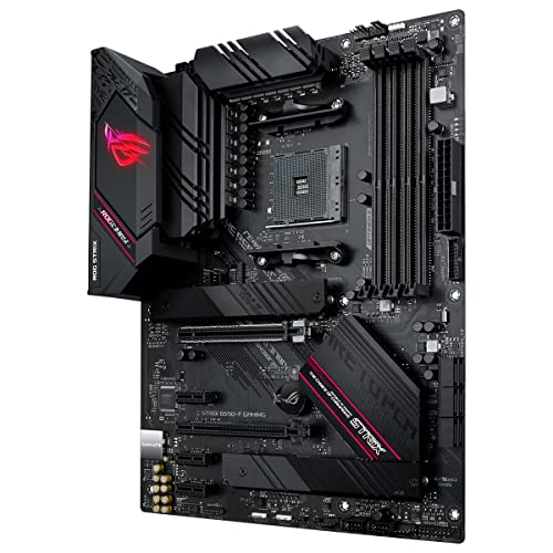 ASUS ROG Strix B550-F Gaming Motherboard Gaming ATX, AMD B550, Socket AM4, DDR4, PCI 4.0, Intel 2.5GB LAN, 2xM.2, ASUS Optimem II, USB 3.2 Gen 2, Aura Sync RGB, Black